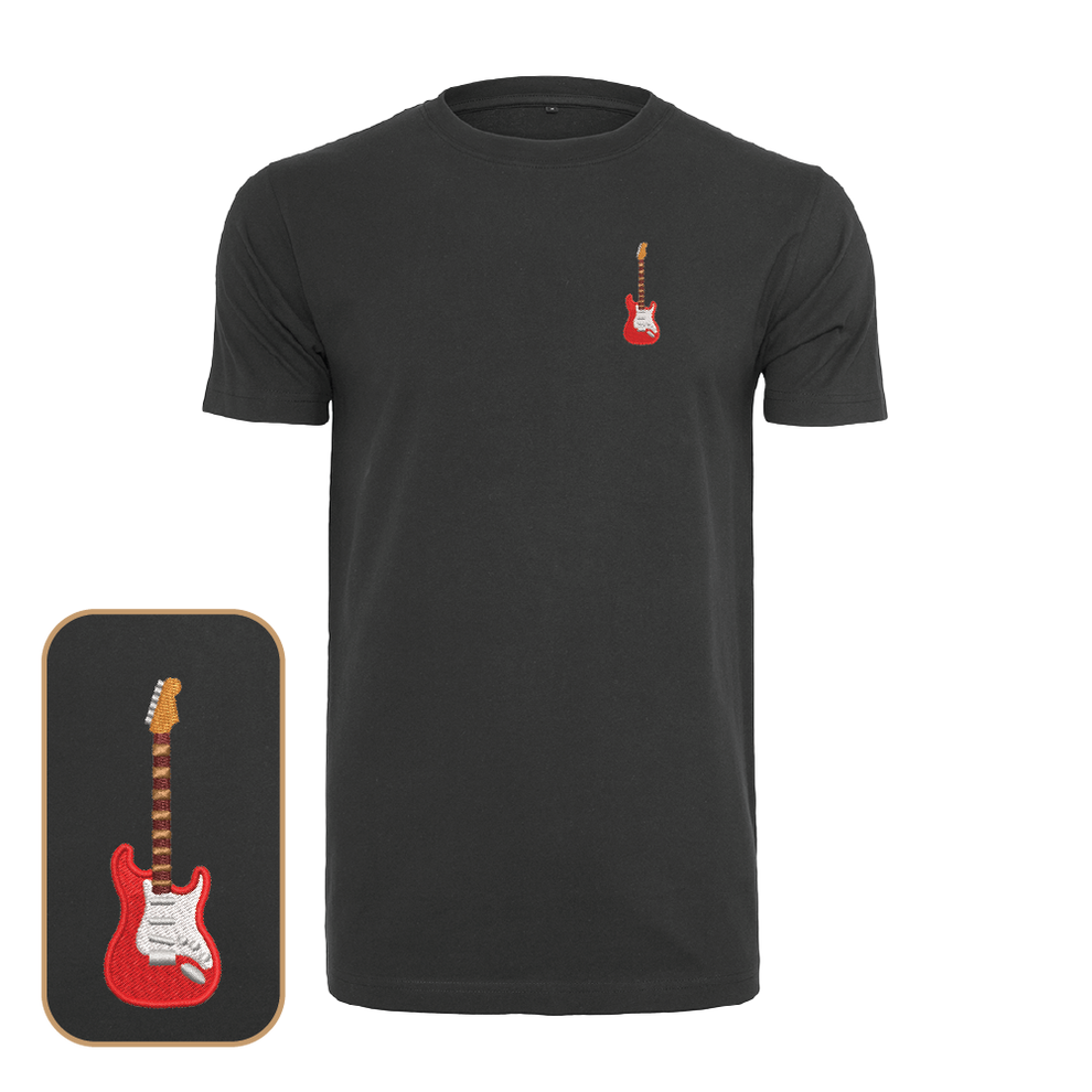 Strat Electric Guitar T-Shirt – Trustsport Print and Embroidery
